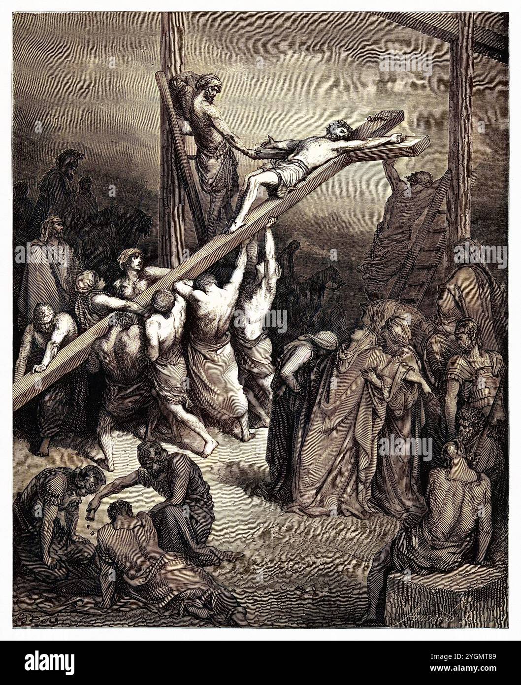 The crucifixion by gustave dore hi-res stock photography and images - Alamy