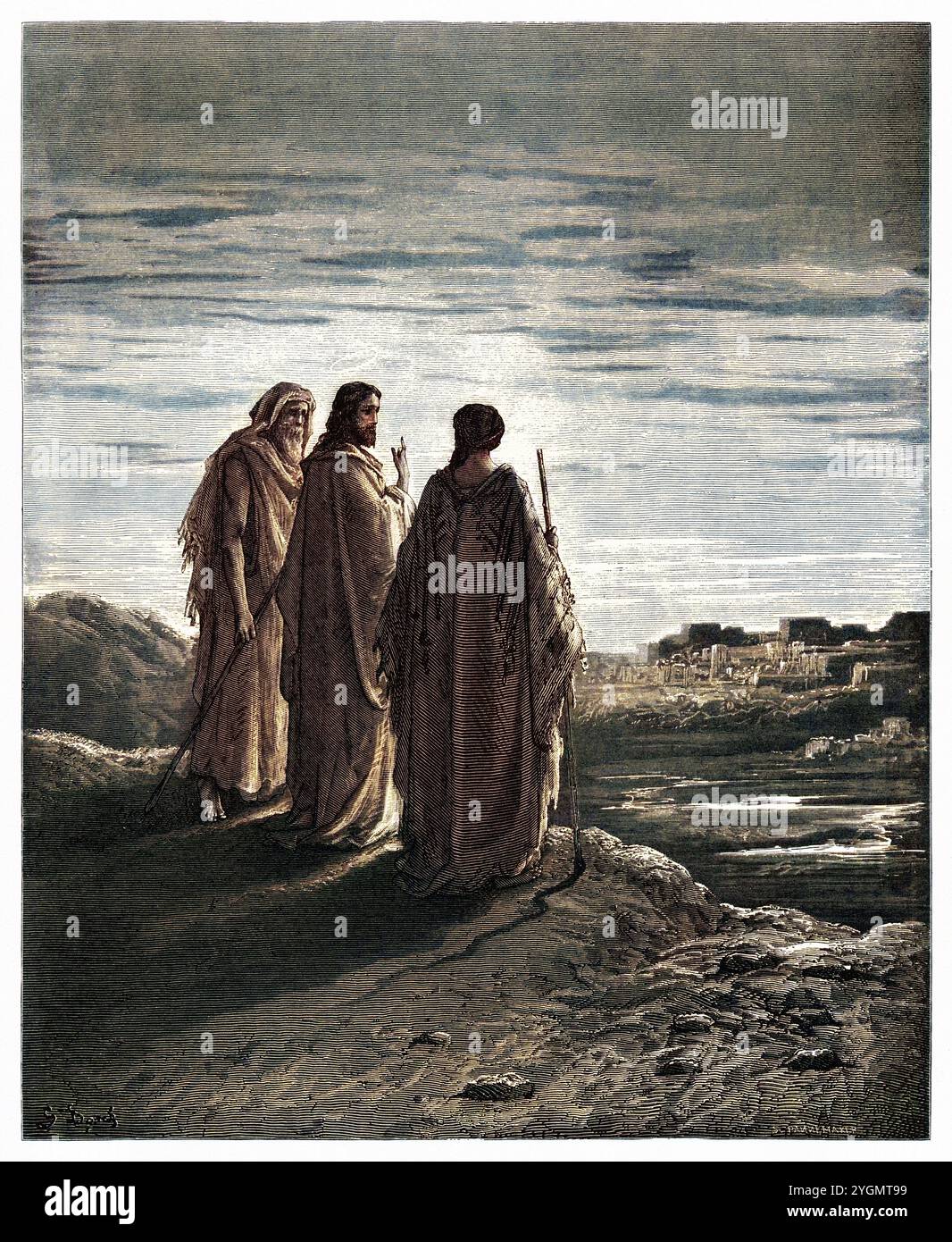 Jesus on the road to emmaus hi-res stock photography and images - Alamy
