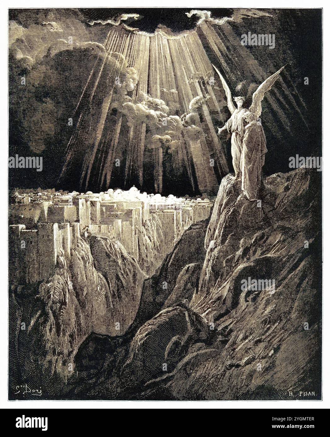 The Angel Shows Jerusalem To St John Revelation St John The