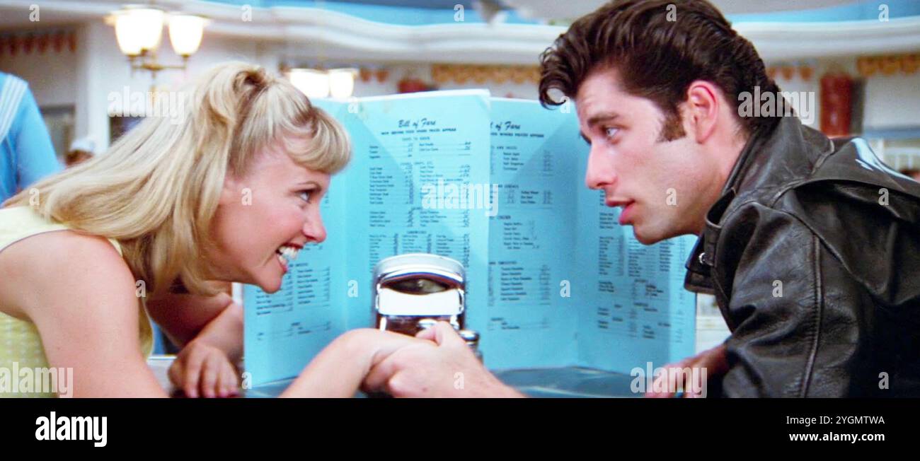 GREASE 1978 Paramount Pictures film musical with Olivia Newton-John as ...