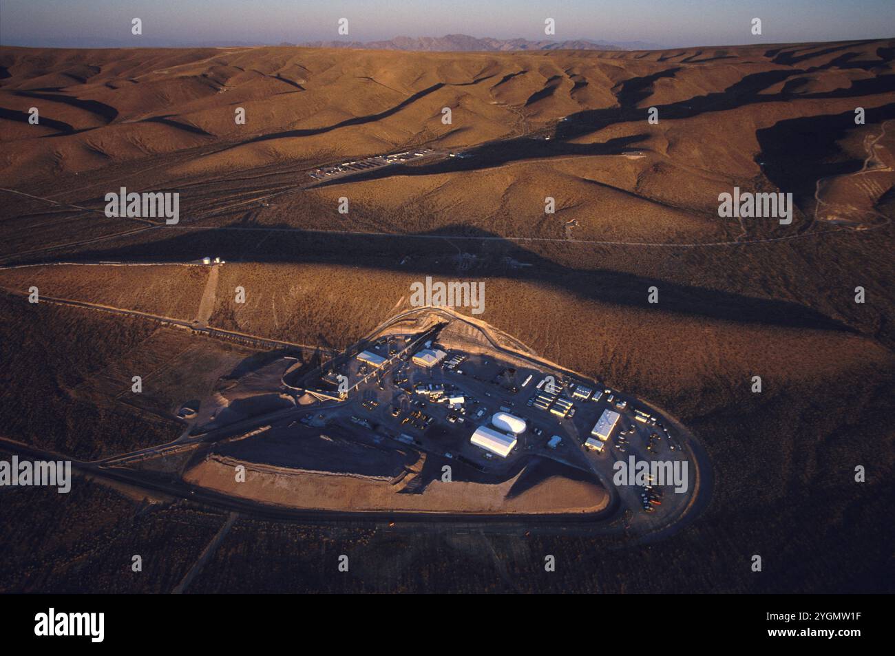 Aerial of Yucca Mountain, NV, USA Stock Photo - Alamy