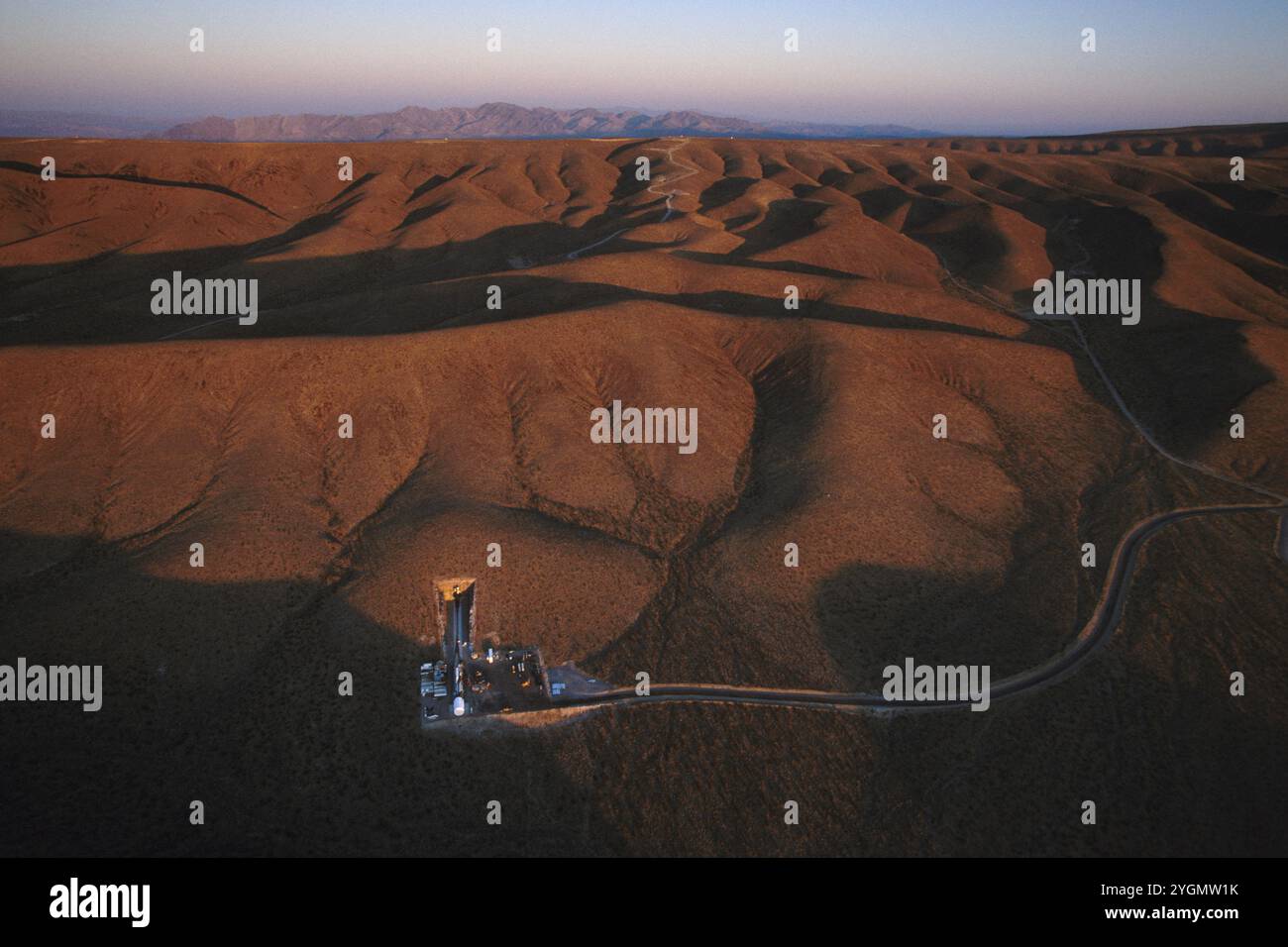 Aerial of Yucca Mountain, NV, USA Stock Photo - Alamy