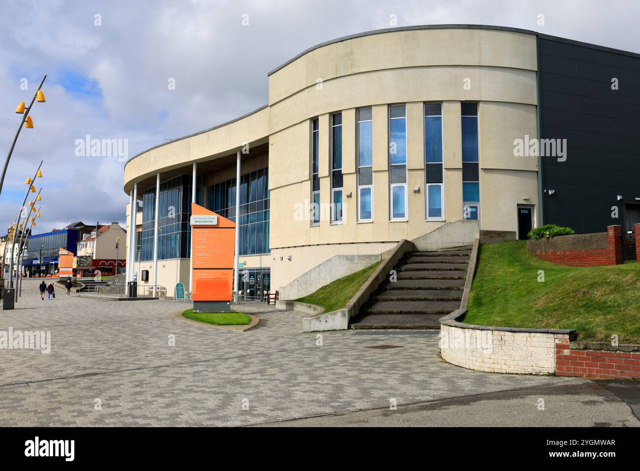 The East Riding Leisure centre on the promenade at Bridlington town ...