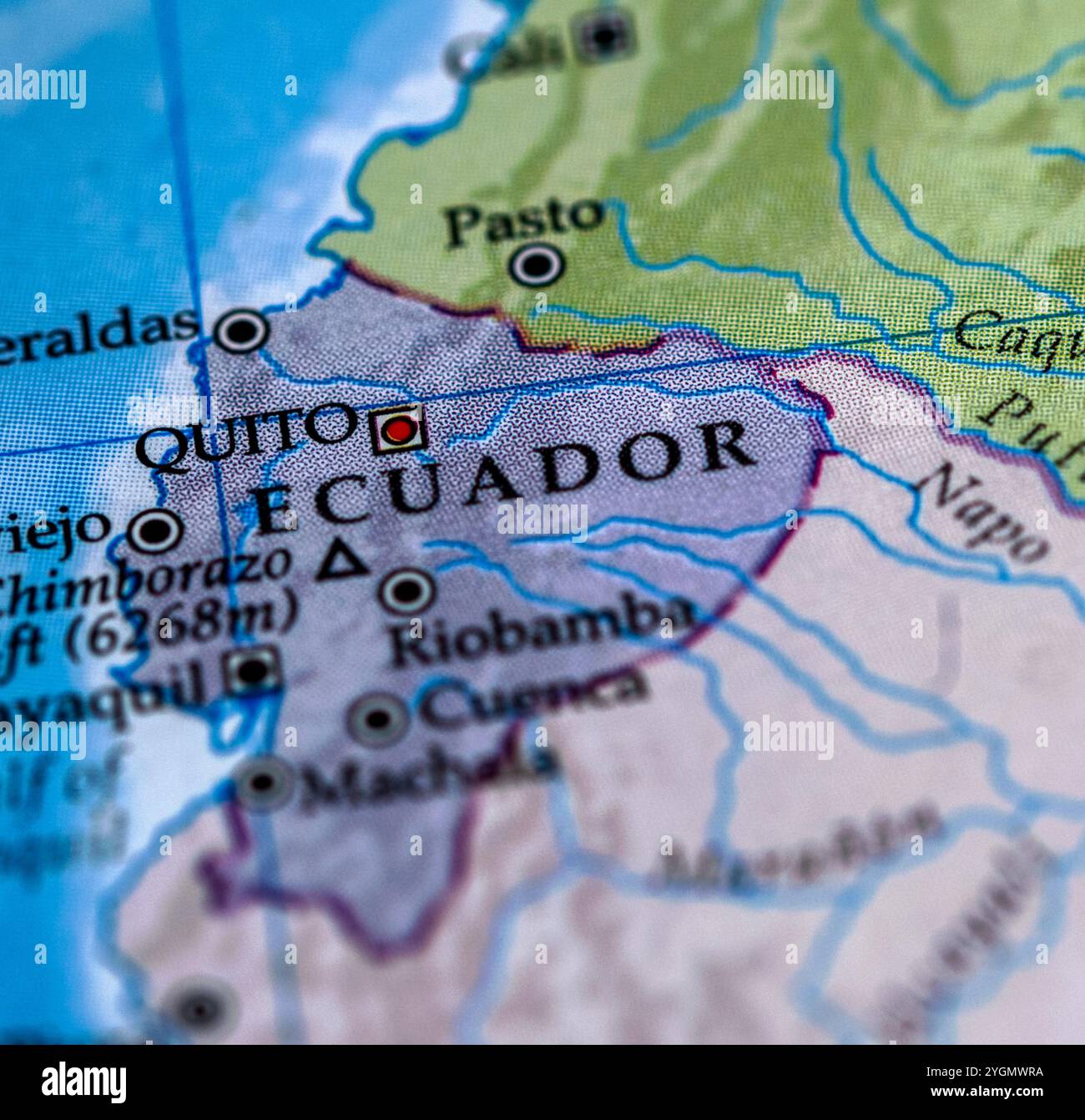 [map ecuador] ecuador maps hi-res stock photography and images - Alamy
