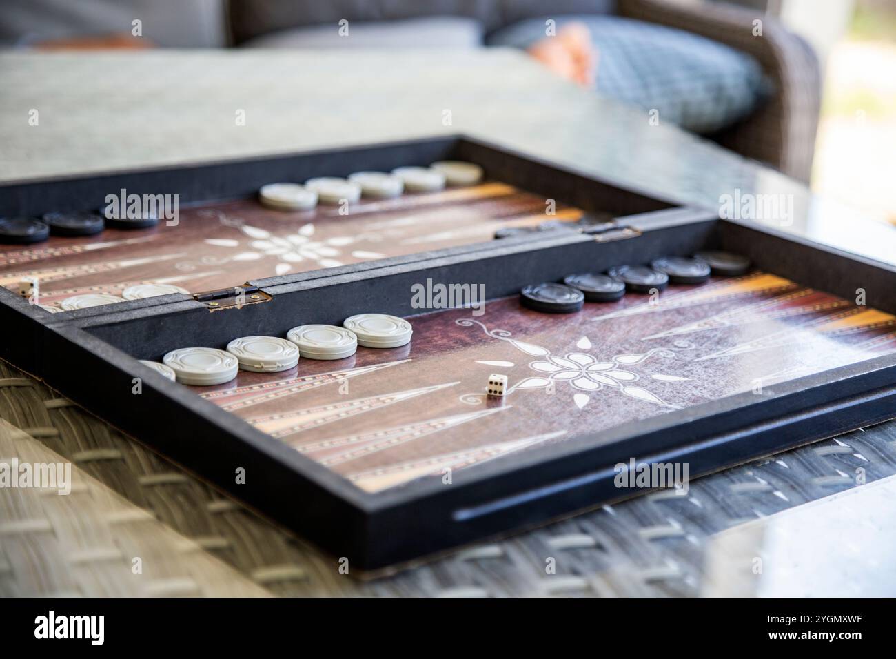 Backgammon board close up hi-res stock photography and images - Alamy
