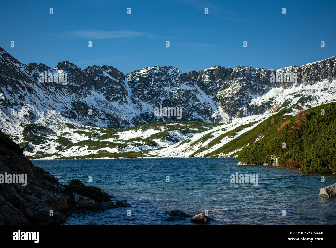 An unparalleled view of a crystal-clear lake in the Valley of Five ...