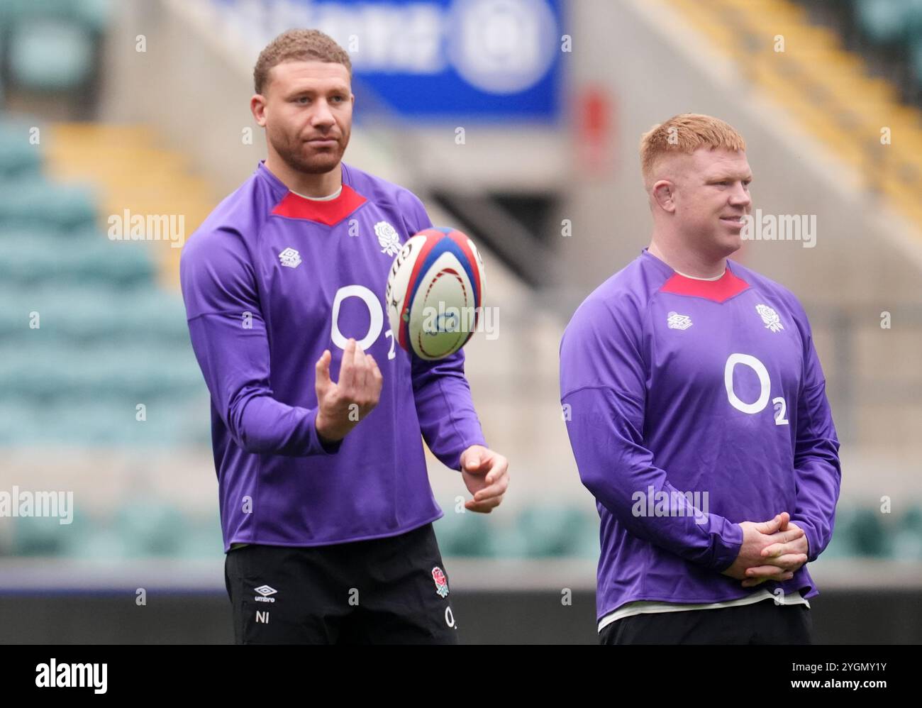 England's Nick Isiekwe during a team run at the Allianz Stadium ...