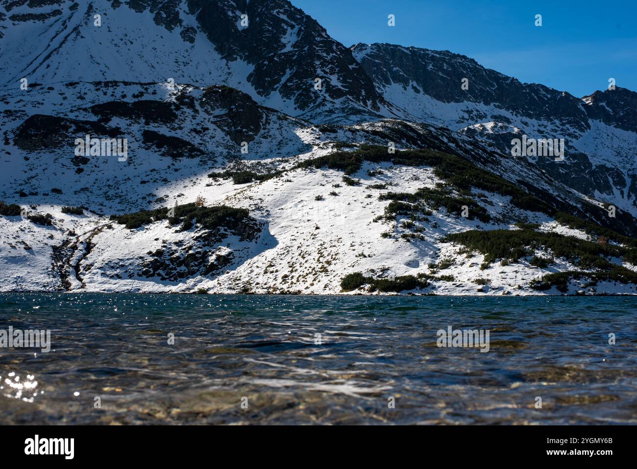 An unparalleled view of a crystal-clear lake in the Valley of Five ...