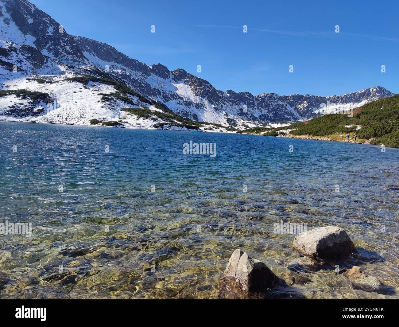 An unparalleled view of a crystal-clear lake in the Valley of Five ...