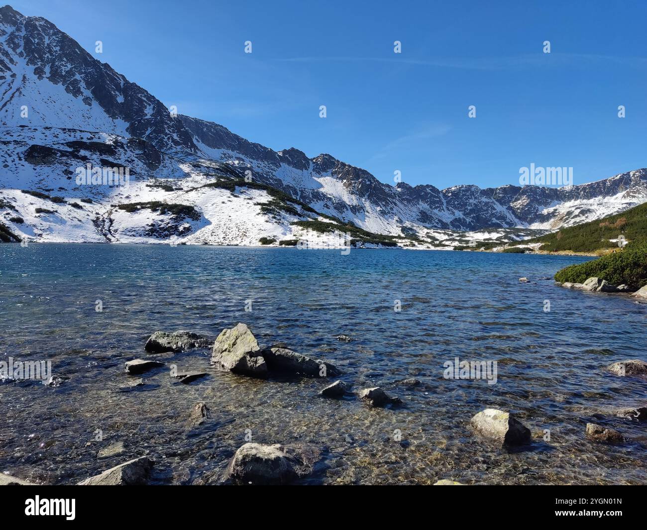 An unparalleled view of a crystal-clear lake in the Valley of Five ...