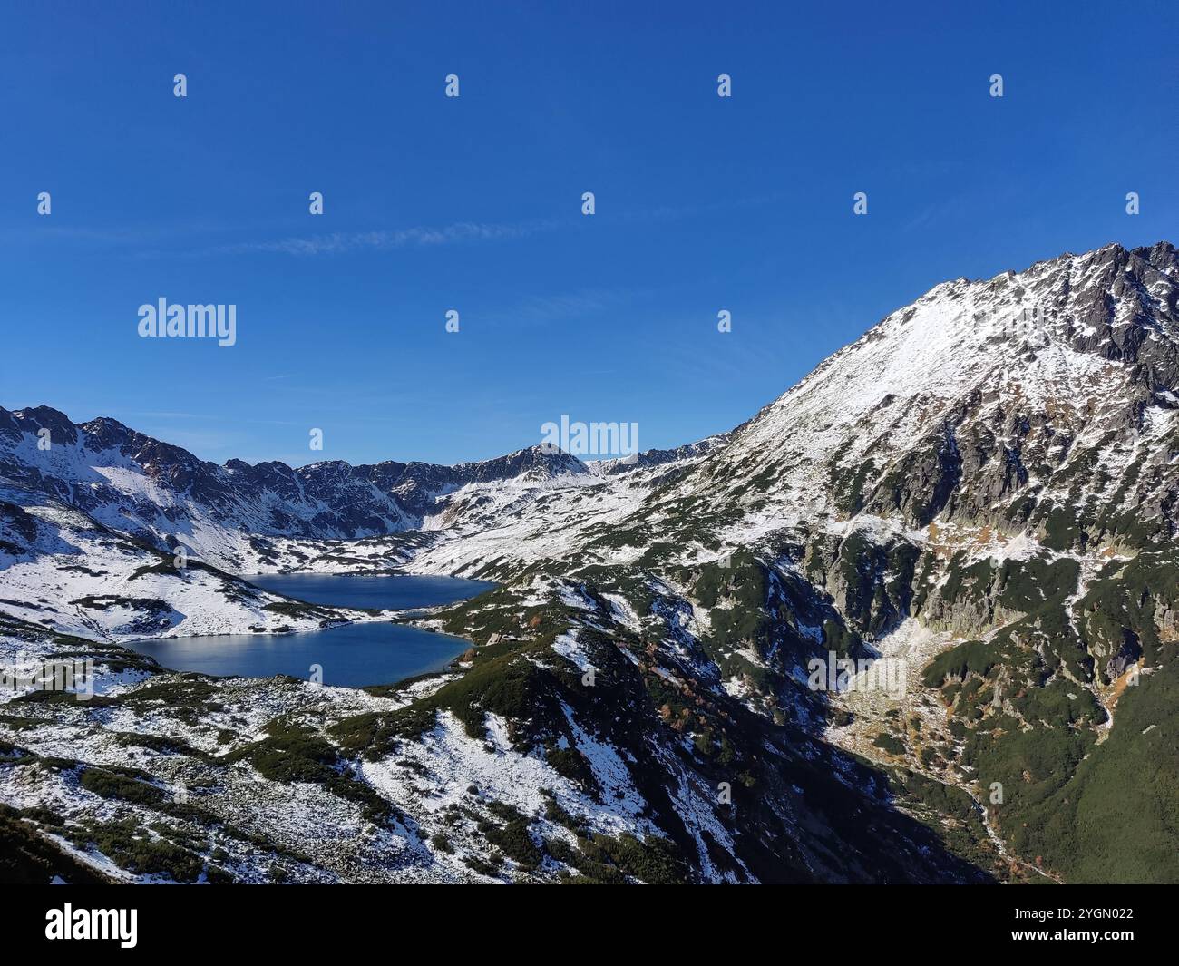 An unparalleled view of a crystal-clear lake in the Valley of Five ...