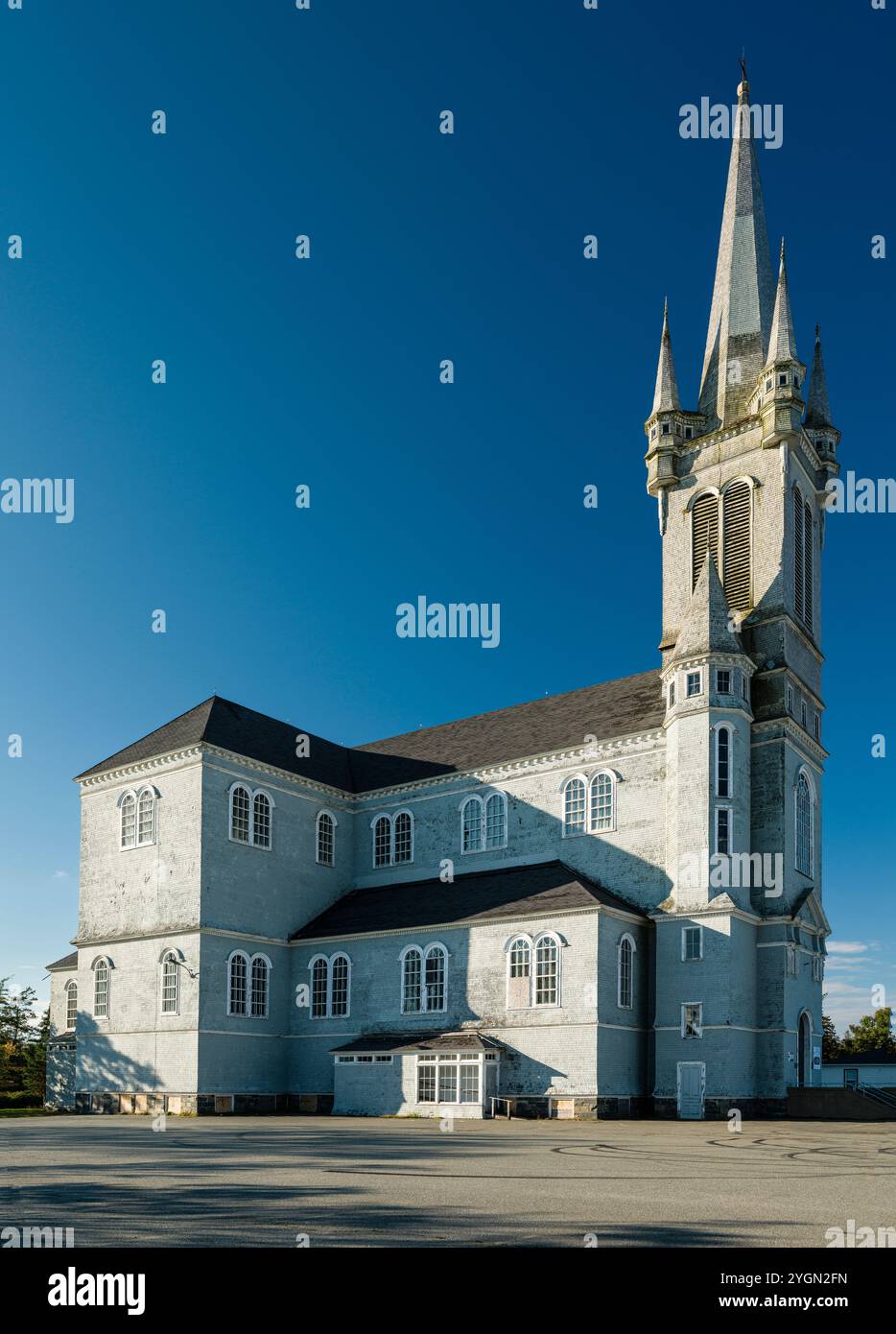 Église Sainte-Marie Church Point, Nova Scotia, CAN Stock Photo - Alamy