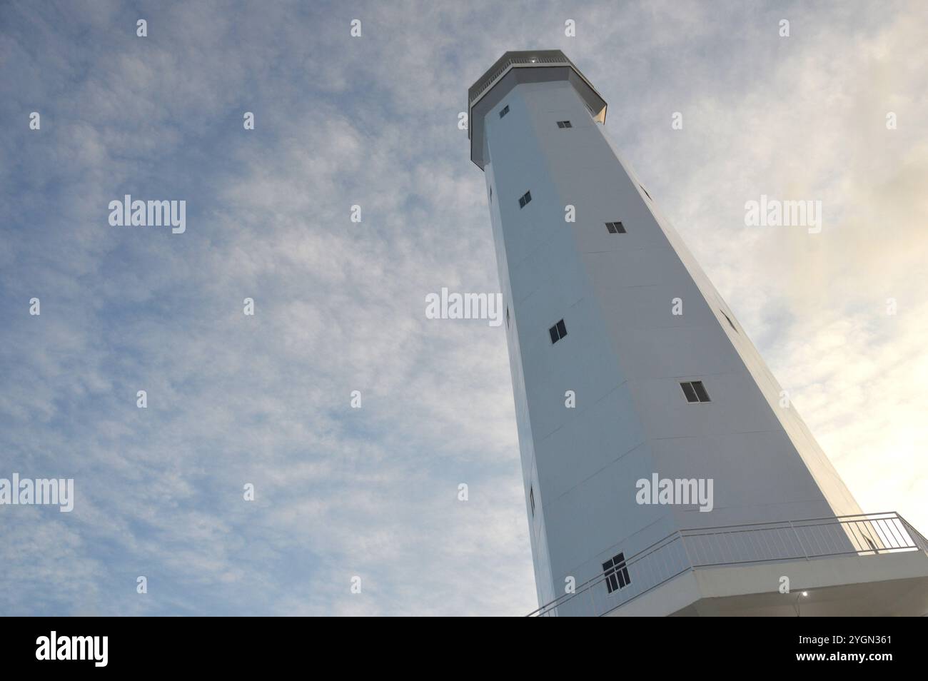 The white tower of the Tanjung Batu Tarakan lighthouse - Indonesia ...