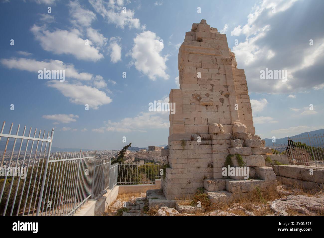 View philopappos monument in hi-res stock photography and images - Alamy