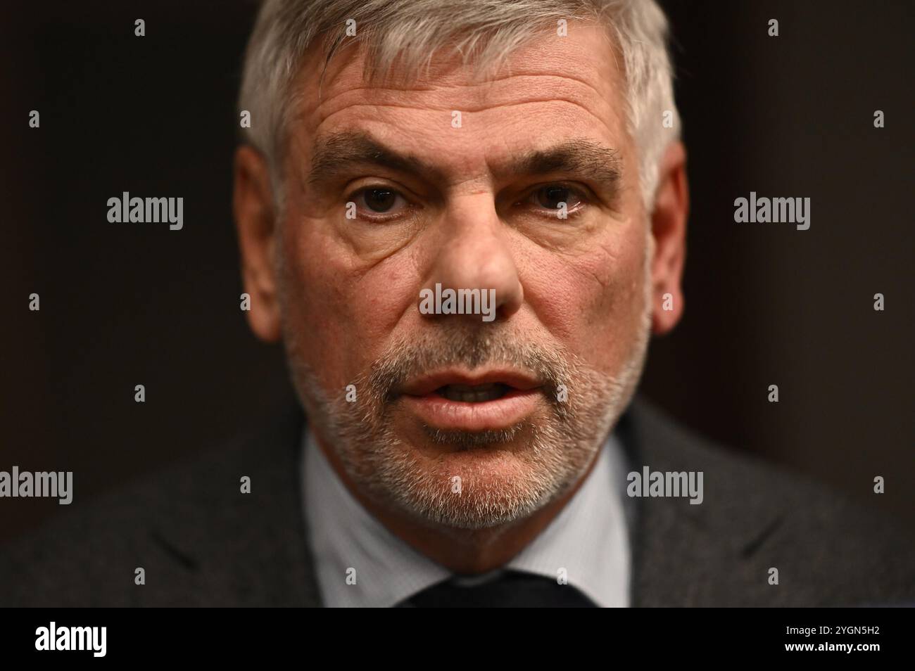 Vlaams Belang's Filip Dewinter pictured during a press conference of ...