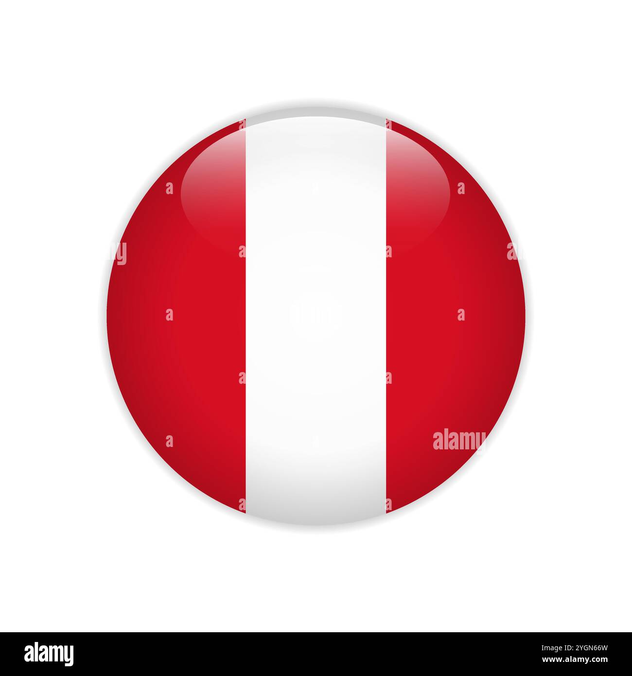 Peru flag on button Stock Vector Image & Art - Alamy