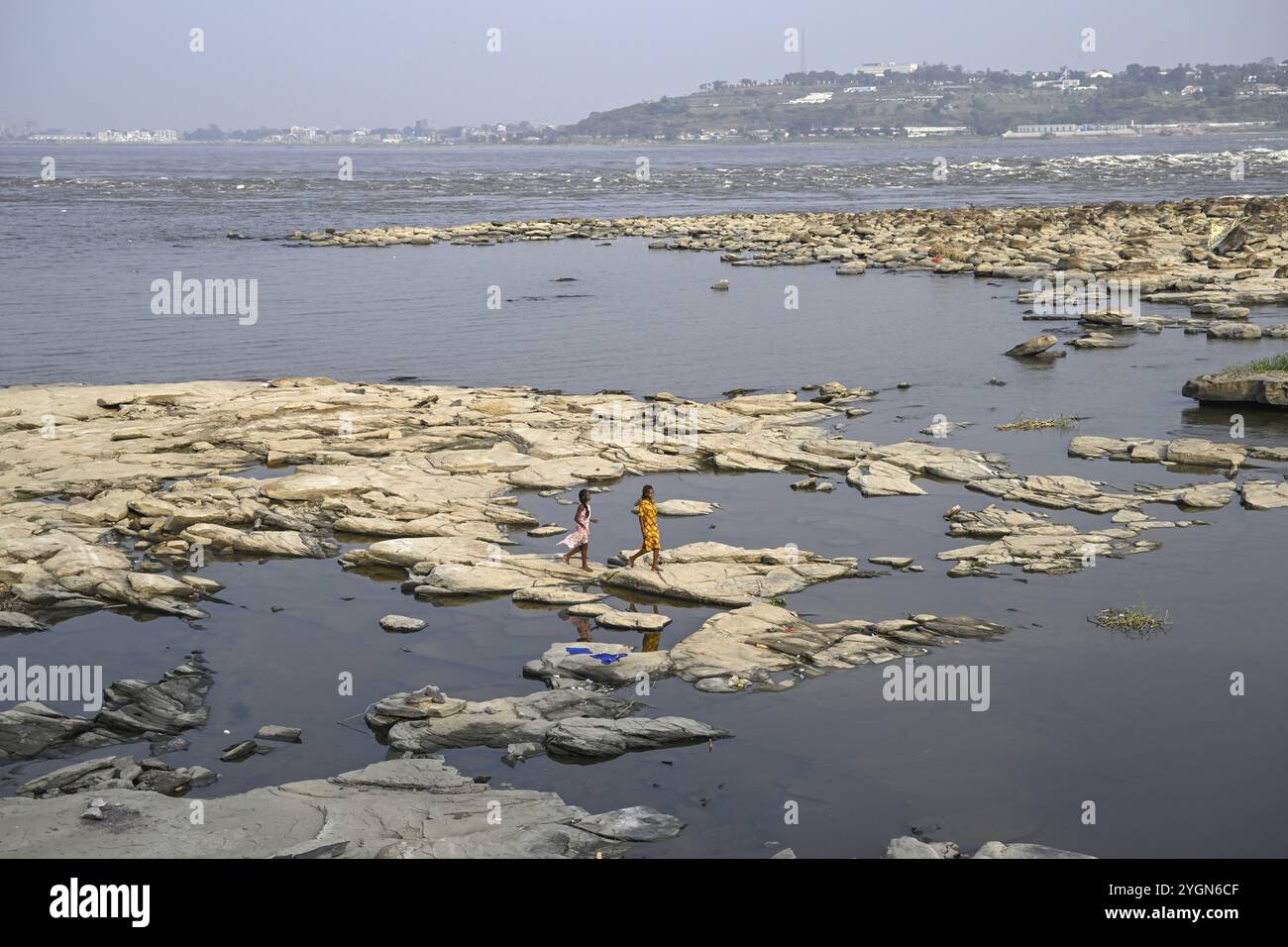 Women at the Congo River near the Malebo Pool, formerly Stanley Pool ...