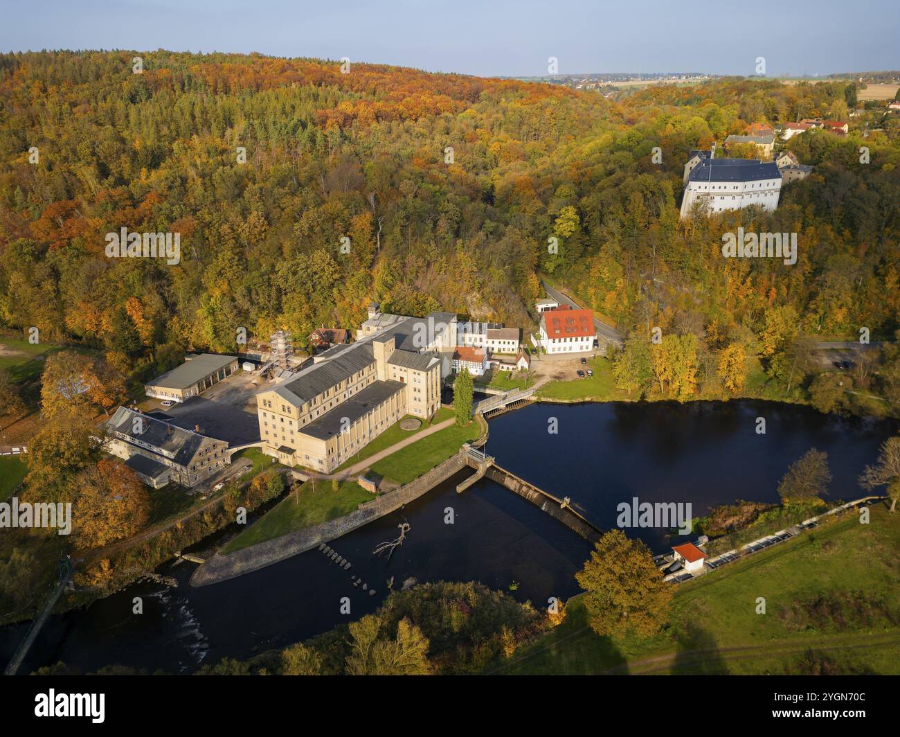 Castle complex Sachsenburg and concentration camp memorial Sachsenburg ...