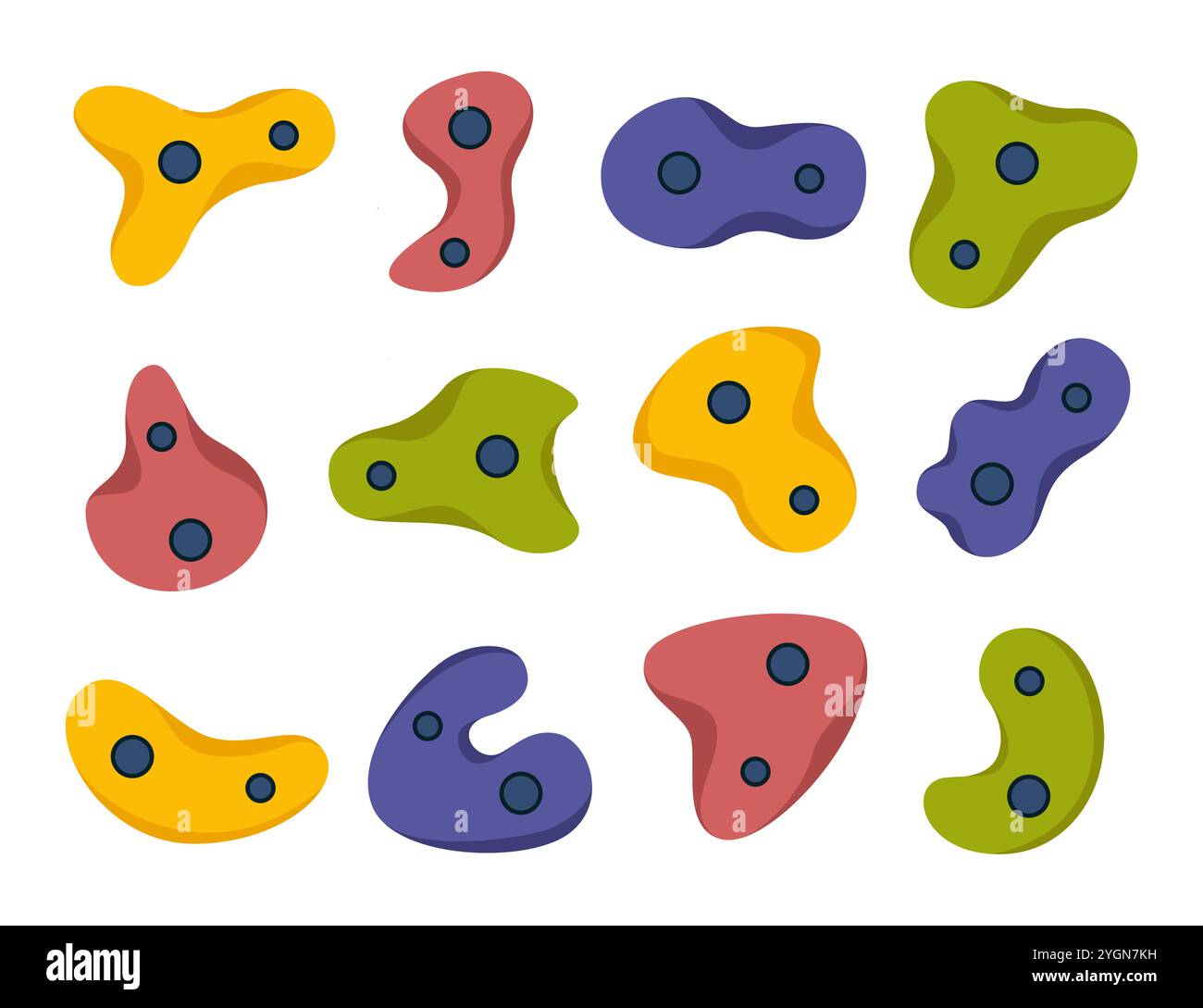 Boulder climbing gym Stock Vector Images - Alamy