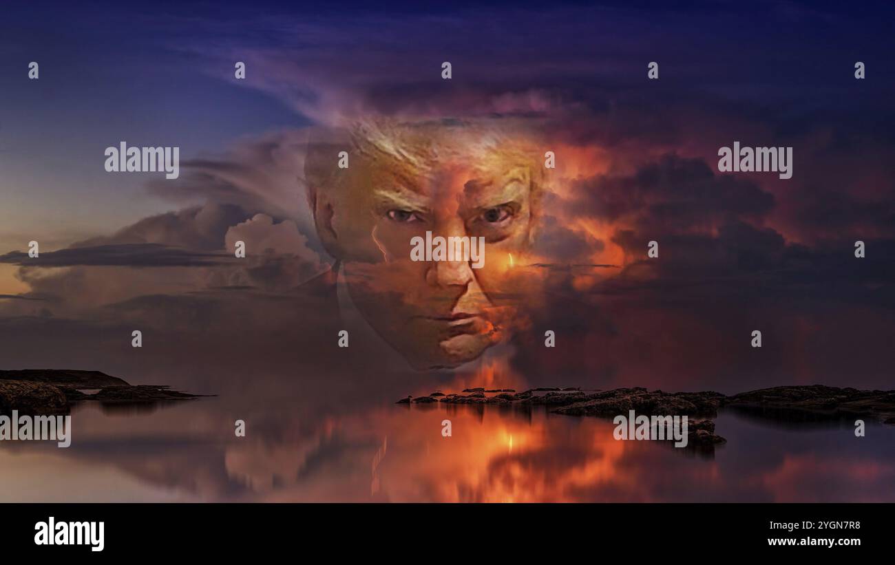 Symbolic image, Donald Trump, re-election, USA, politics, announcements ...