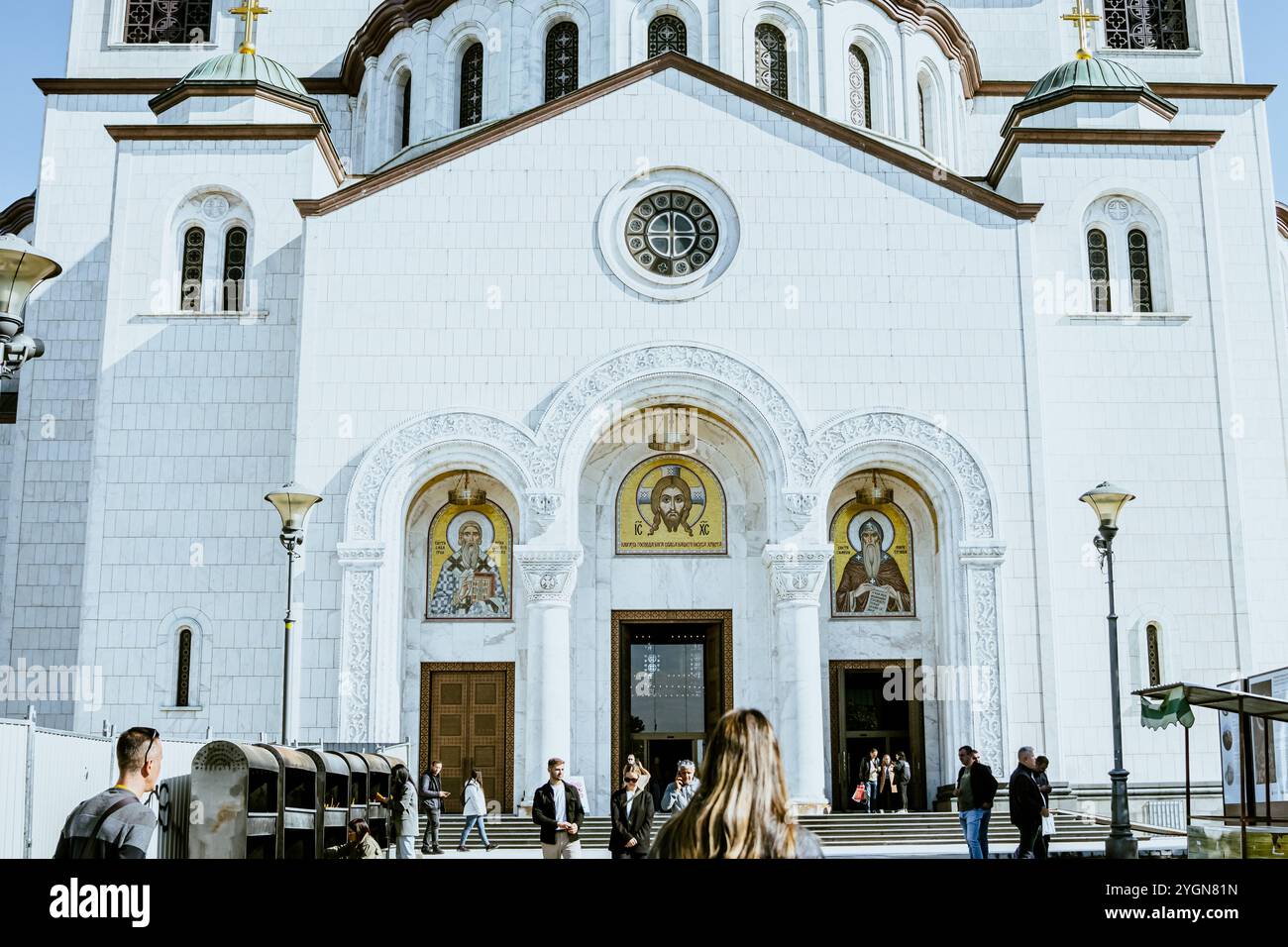 Belgrade, Serbia- 10162024: The Temple Of Saint Sava outdoor interior ...