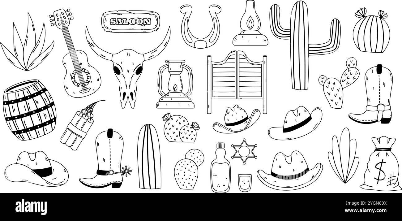 Western designs Black and White Stock Photos & Images - Alamy