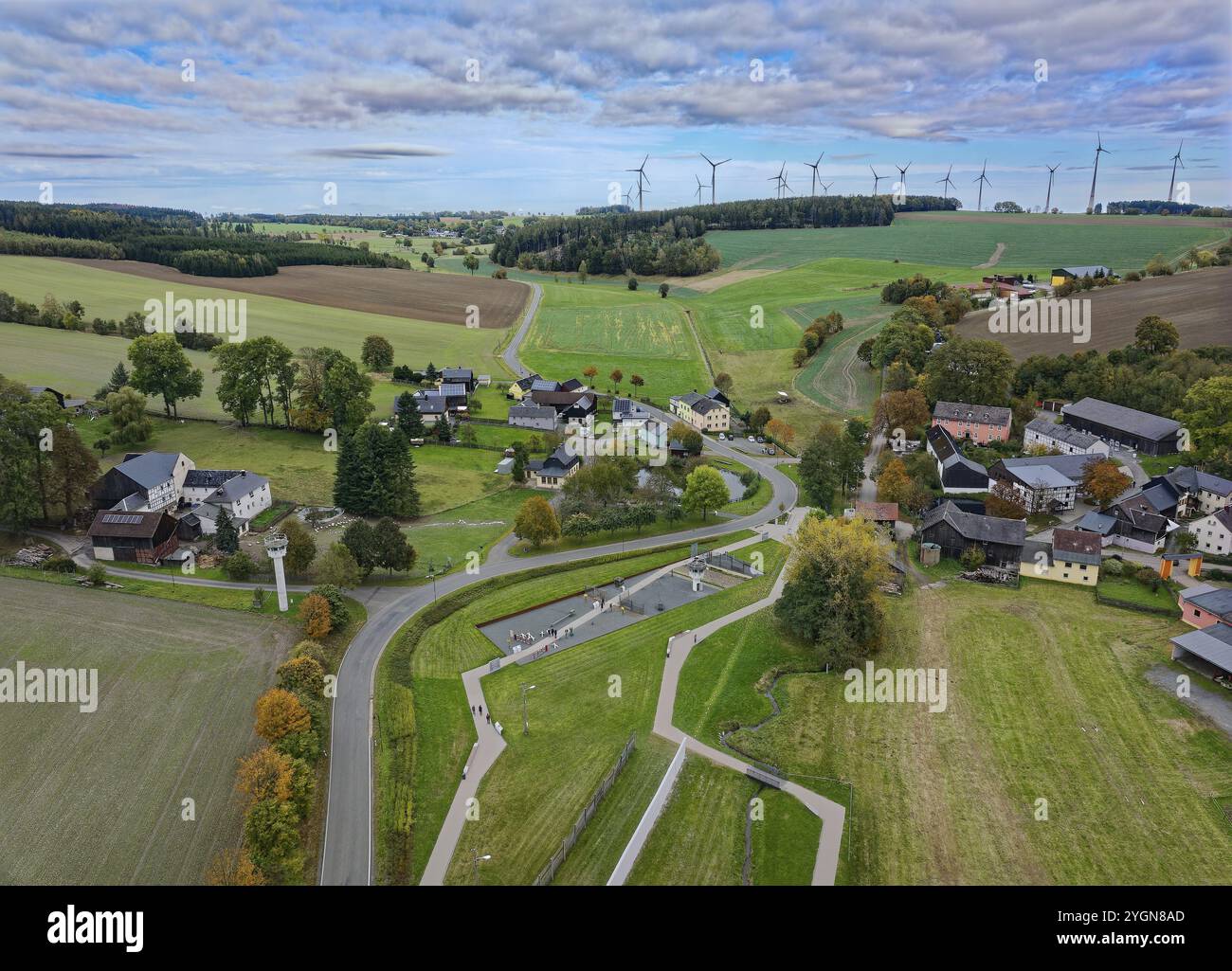 German-German Museum Moedlareuth, with a detailed replica of the Wall ...