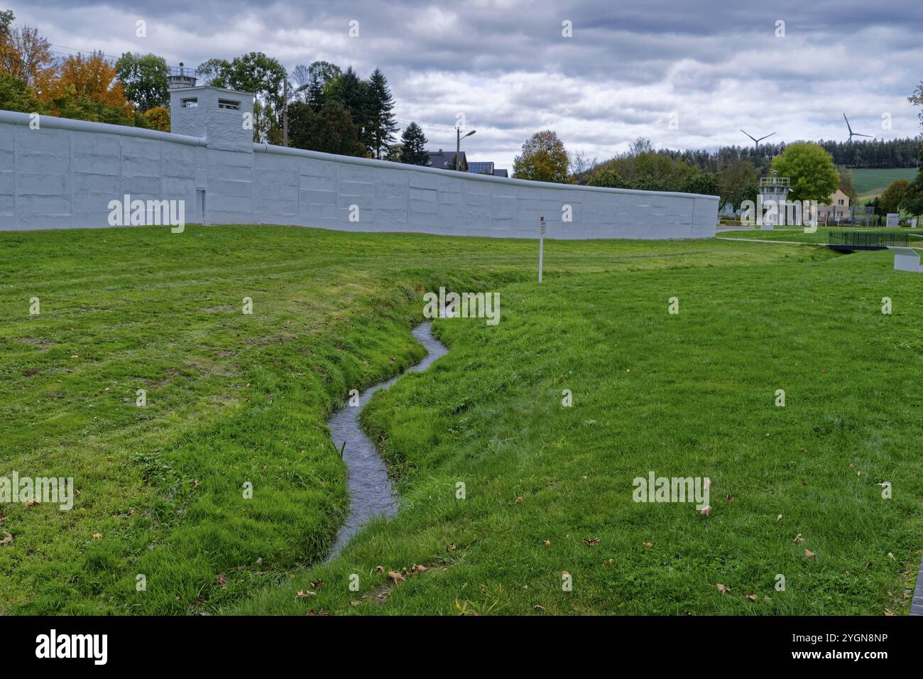 German-German Museum Moedlareuth, with a detailed replica of the Wall ...