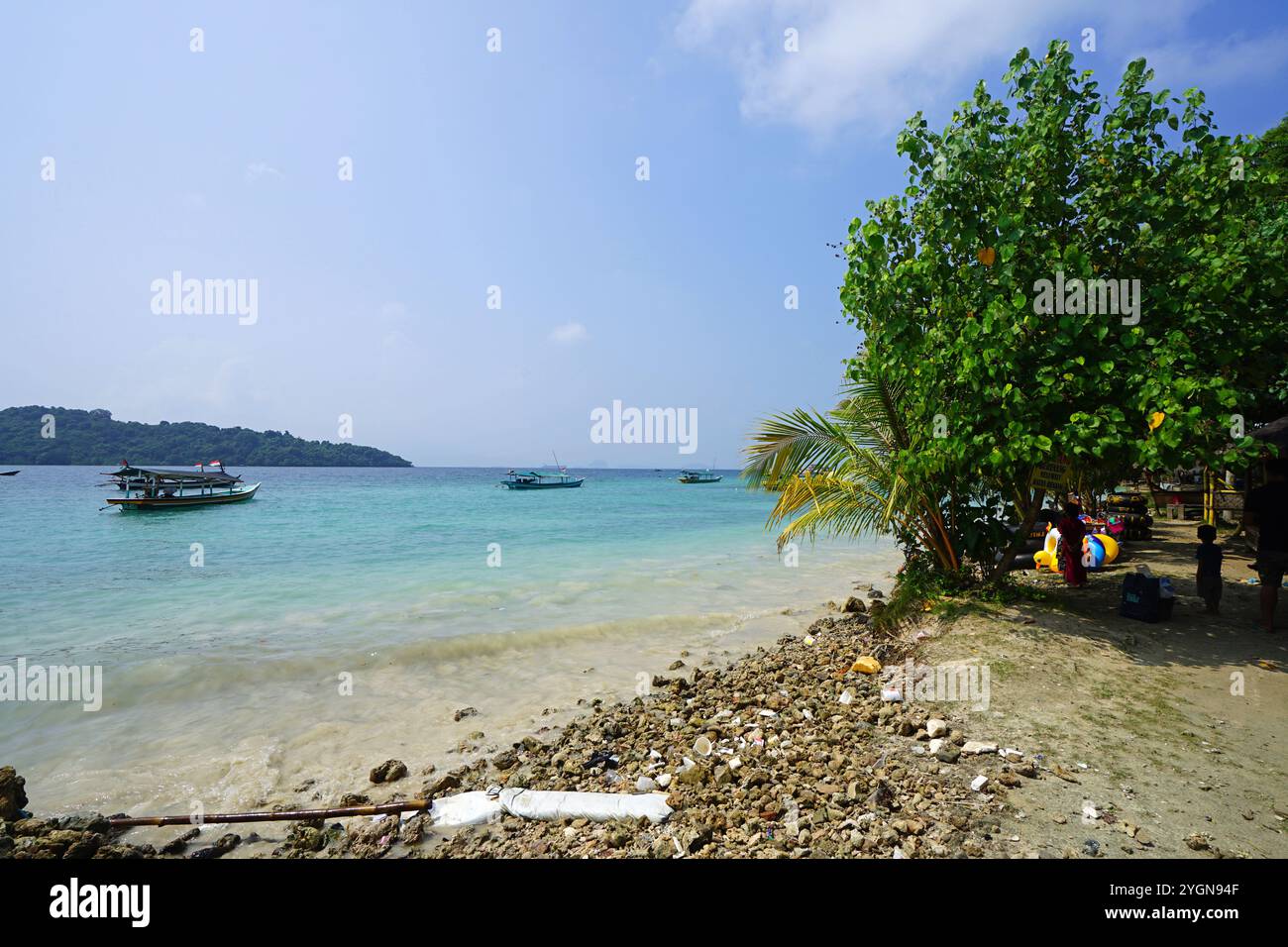 Pantai Mutun Beach, Lampung, Sumatera, Indonesia Stock Photo - Alamy