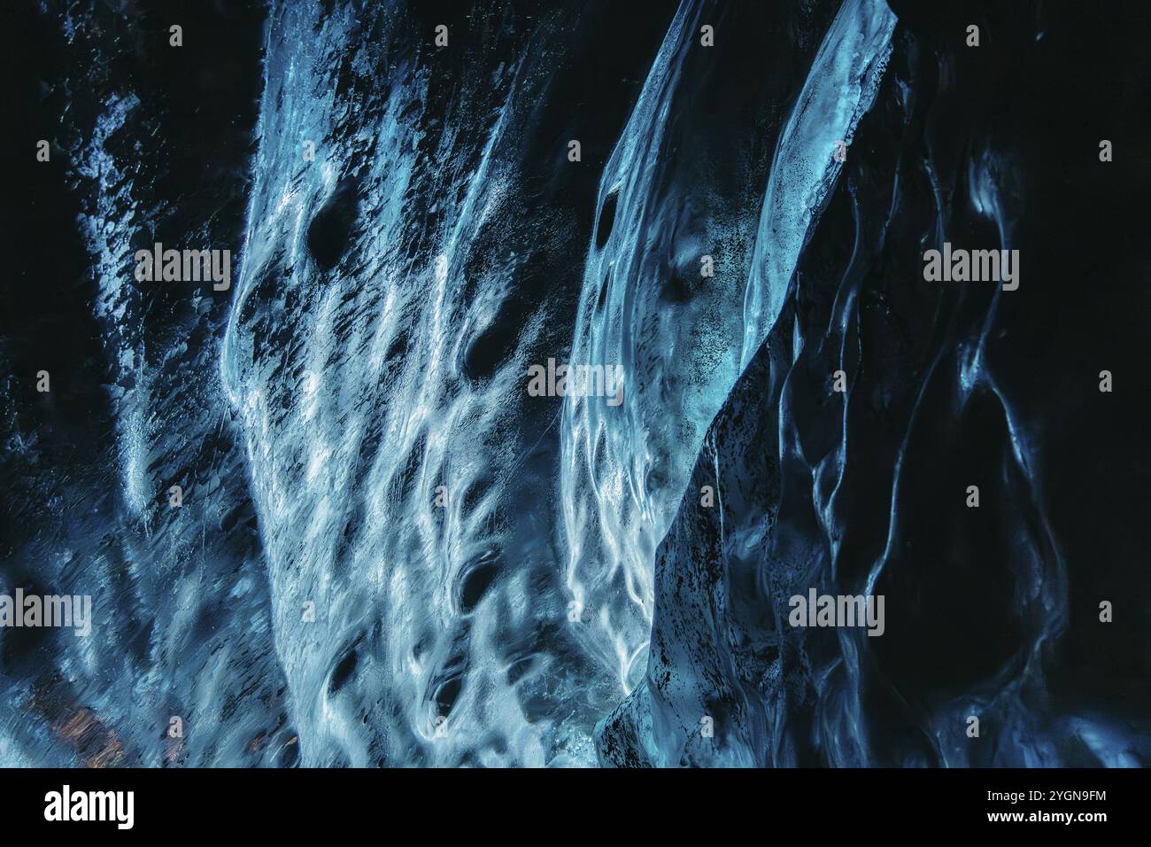 Ice cave in glacier, Iceland, Europe Stock Photo - Alamy