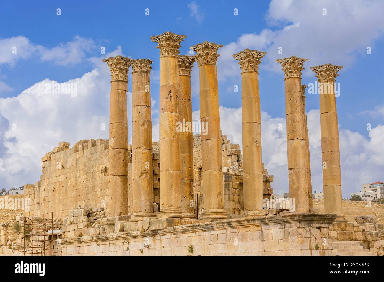 Jerash, Jordan Temple of Artemis in the ancient Roman city of Gerasa ...
