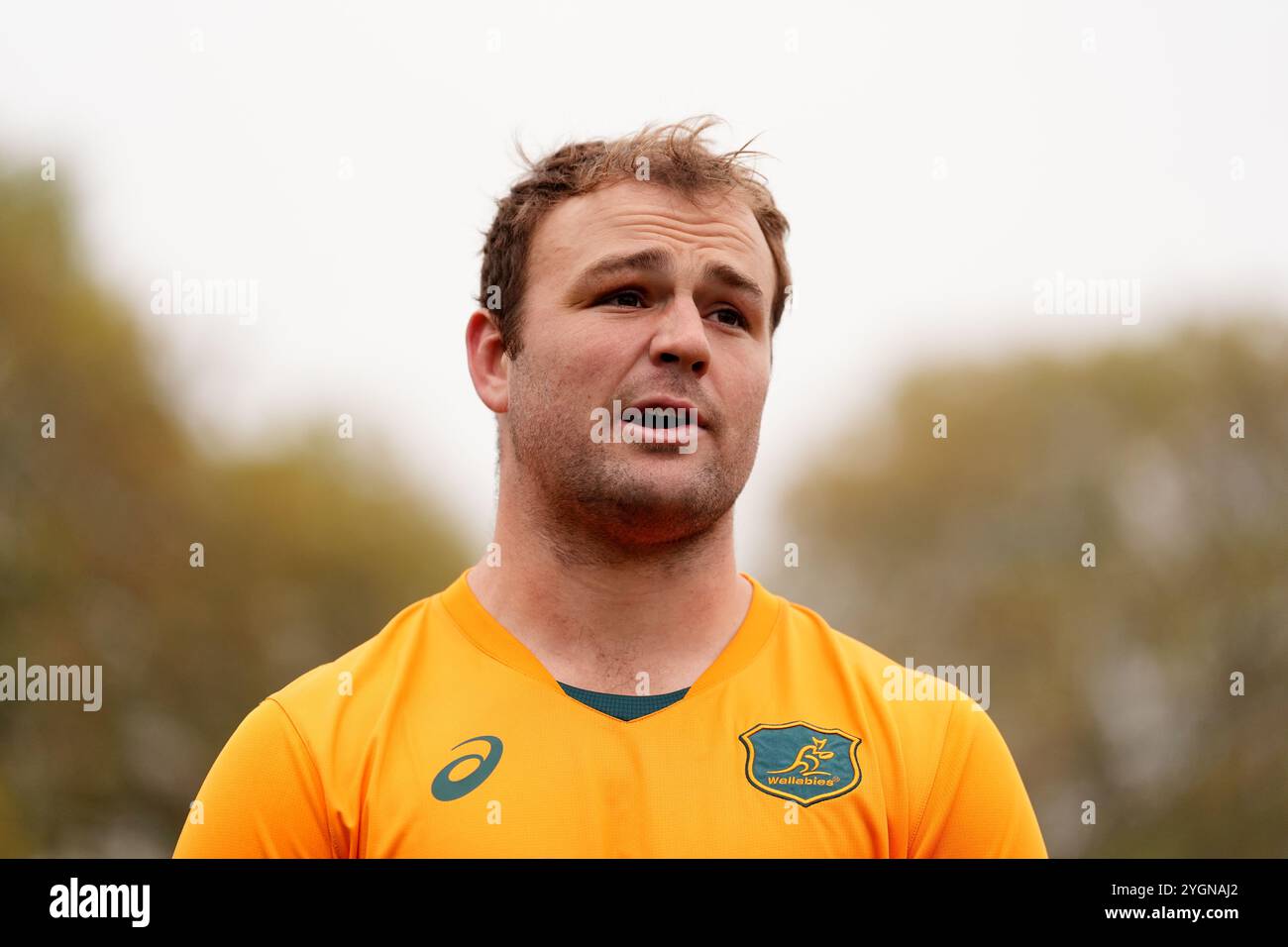Australia's Harry Wilson during a team run at The Lensbury Resort ...