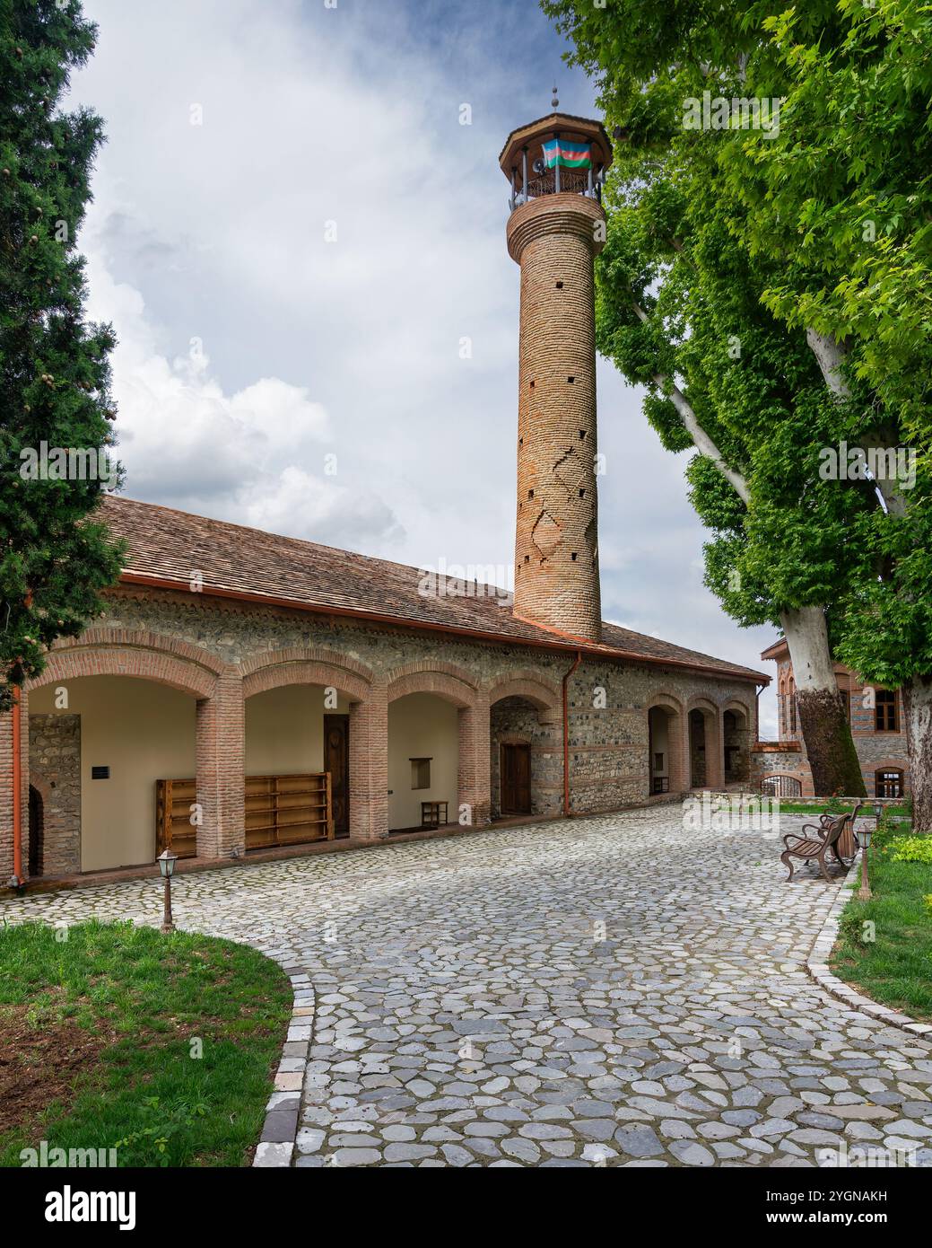 The Shaki Khans Mosque in Shaki, Azerbaijan showcases stunning ...