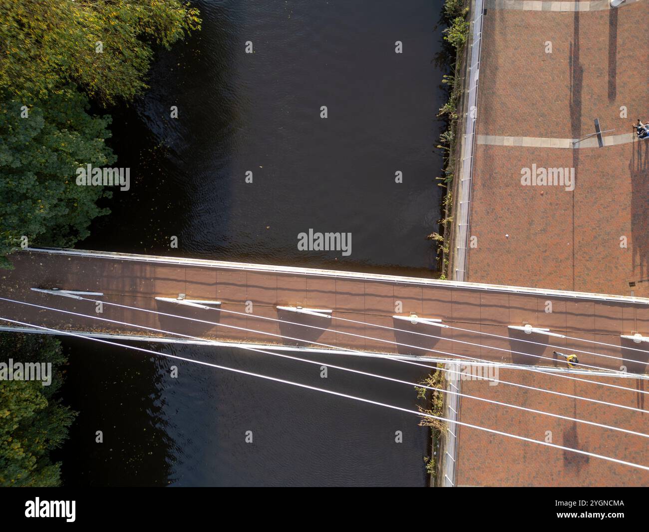 Trinity Bridge over the River Irwell, Manchester, England Stock Photo ...