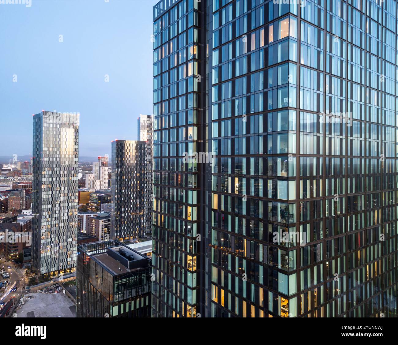 New Jackson skyscraper district development of apartments, Manchester ...