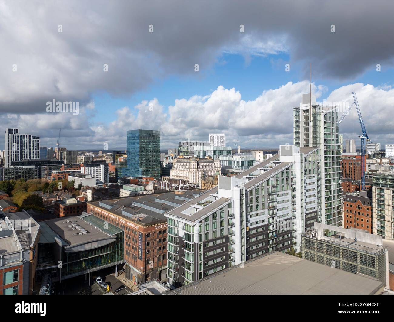 Hardman Square, Great Northern Warehouse, Manchester city centre Stock ...