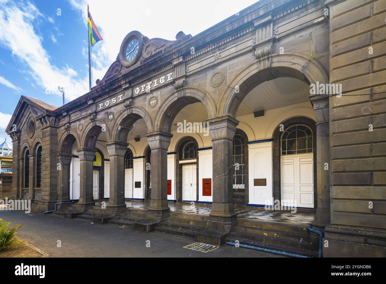 Central historical post office, 19th century, Port Louis, Indian Ocean ...