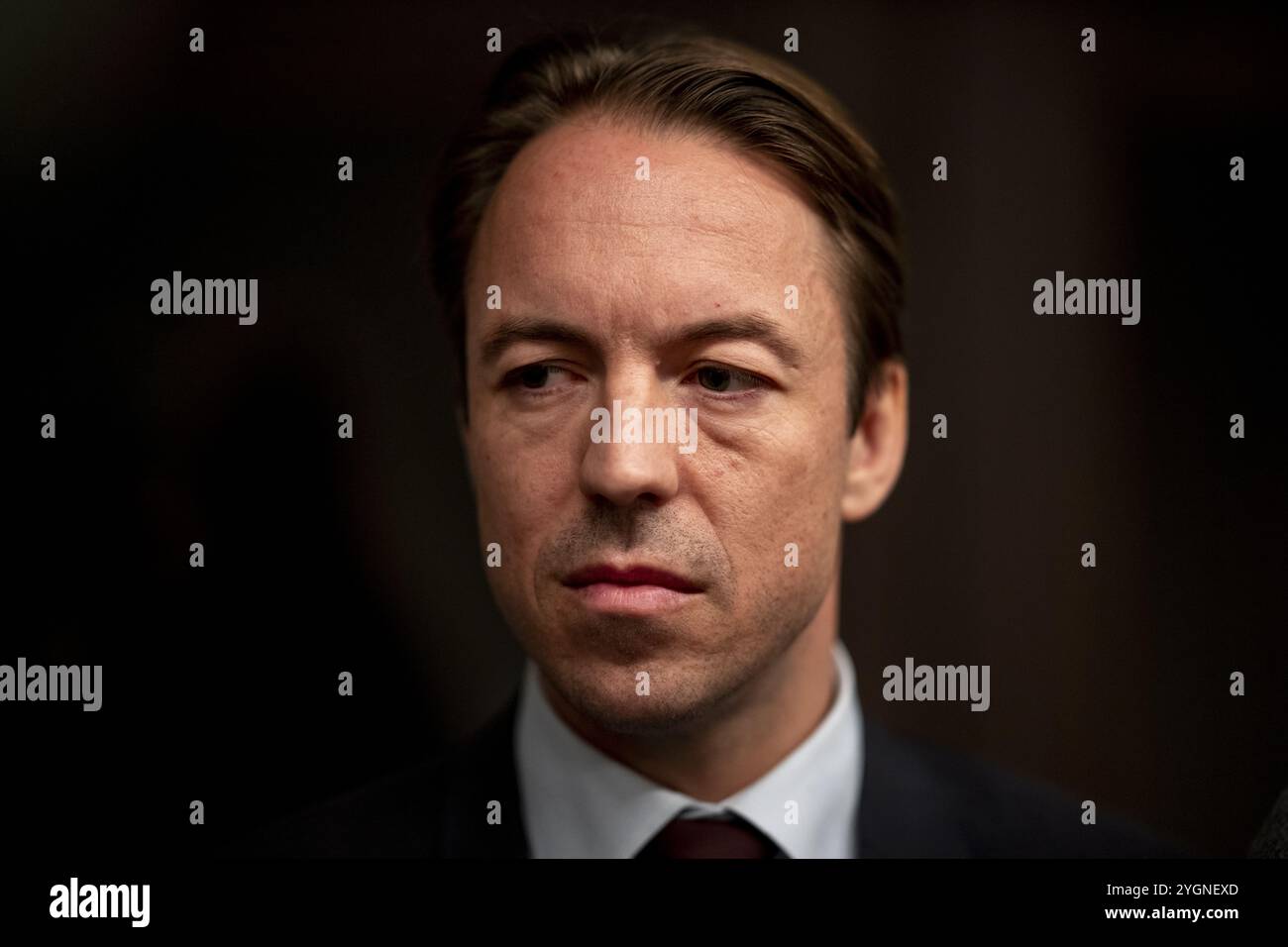 Antwerp, Belgium. 08th Nov, 2024. Vlaams Belang's Sam Van Rooy pictured ...