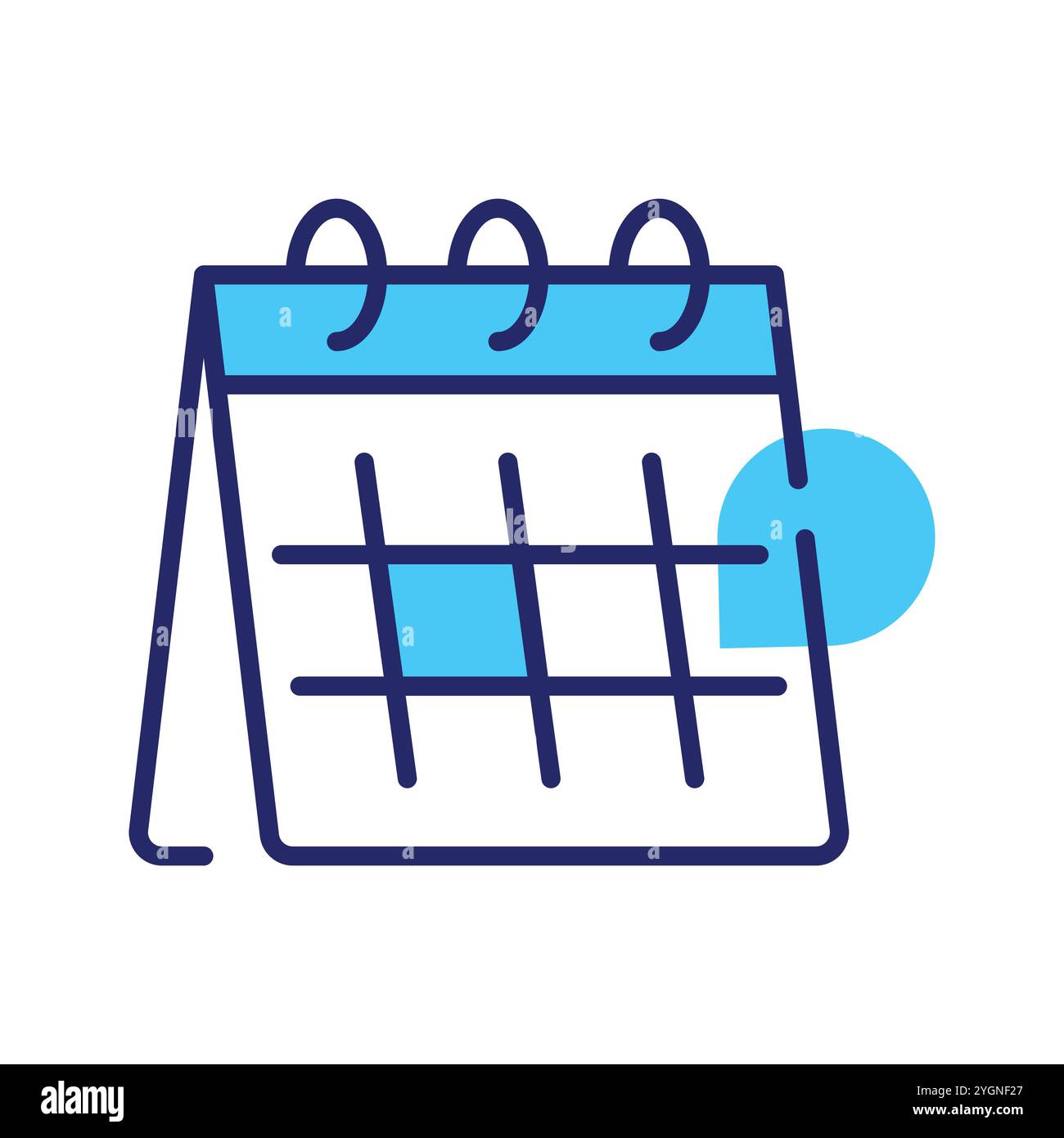 Party calendar vector design, event date, birthday calendar icon Stock ...