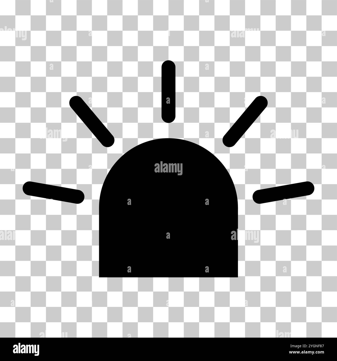 Siren fire alarm sign, signal danger light symbol, ambulance police ...