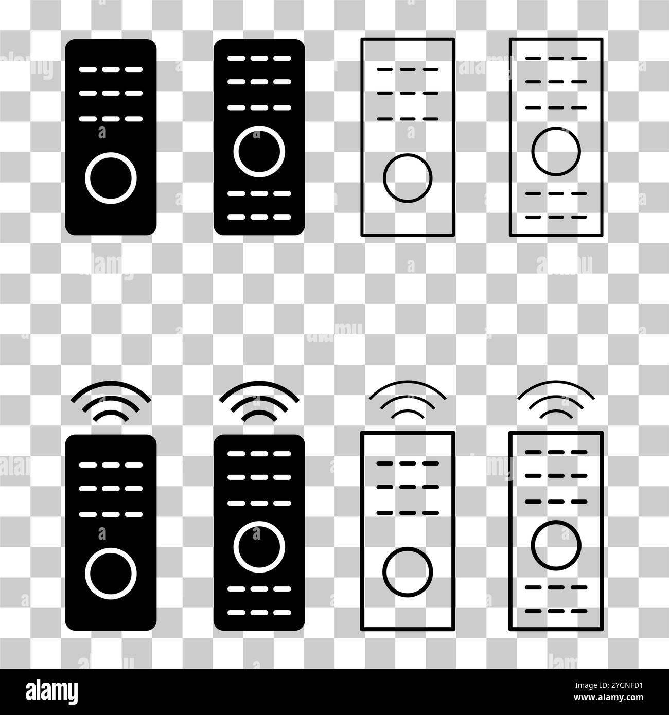 Set of Remote tv device icon, media television sign, web digital vector ...