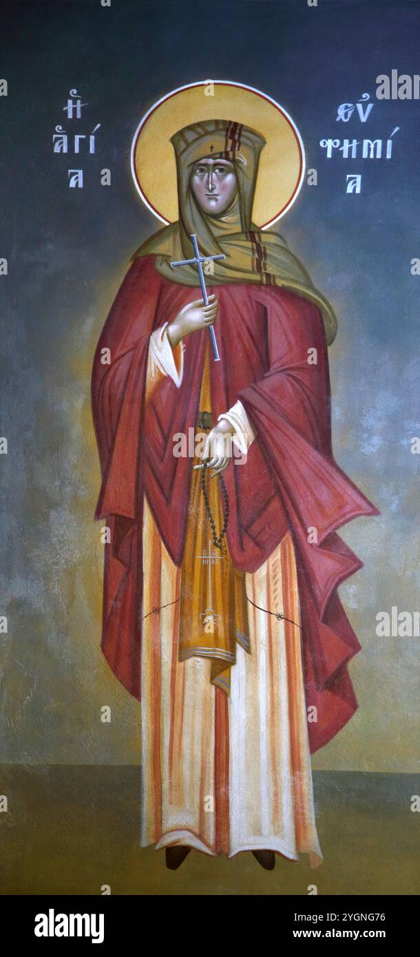 Icon of A Saint Euphemia the Great Martyr in Panagia Faneromeni Greek ...