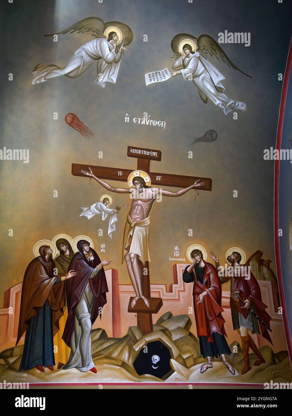 Golgotha cross painting hi-res stock photography and images - Alamy