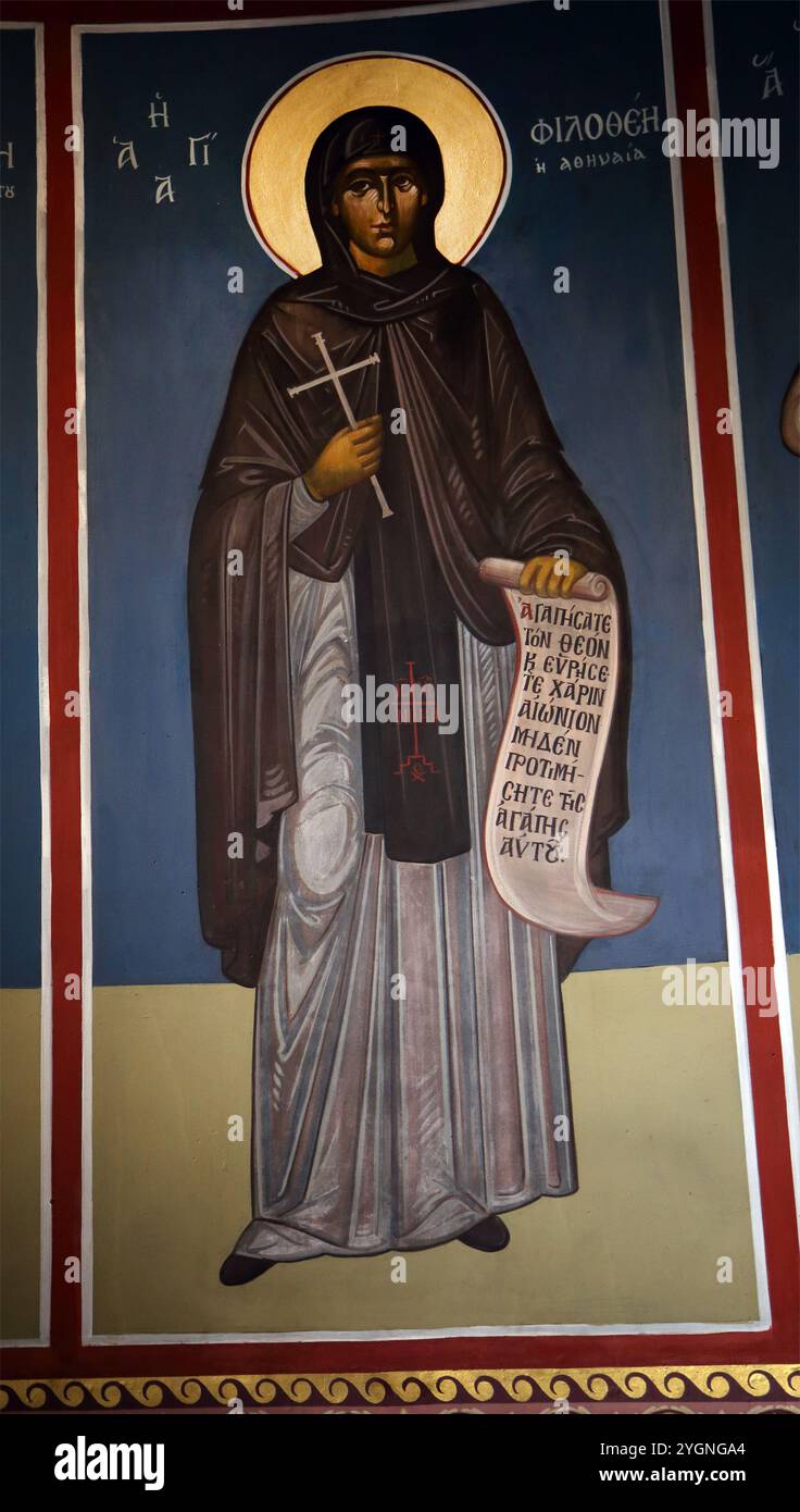 Saint Philotheia of Athens Saints Constantine and Helen Greek orthodox ...