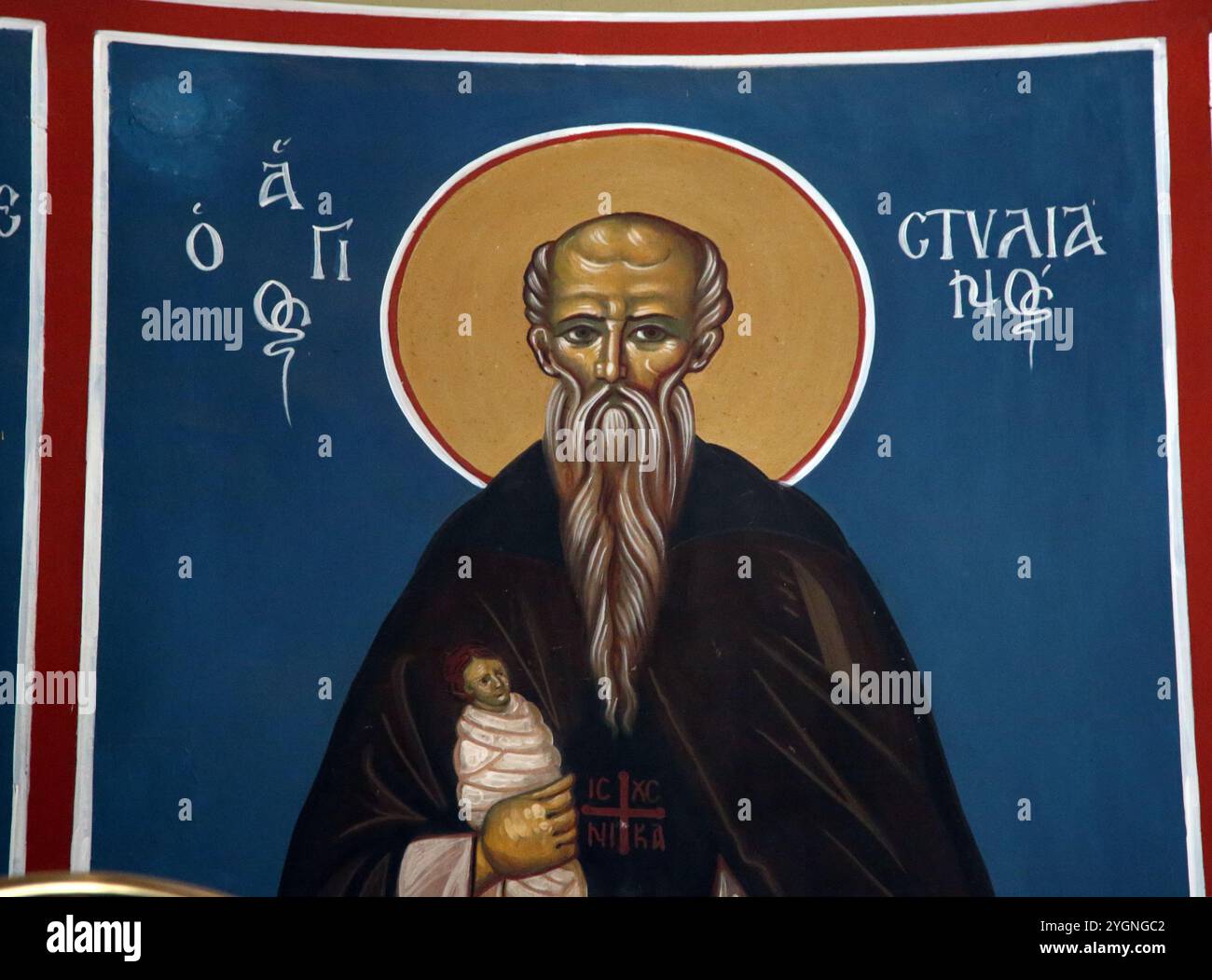 Icon of a Saint Stylianos of Paphlagonia Patron Saint of Children in ...