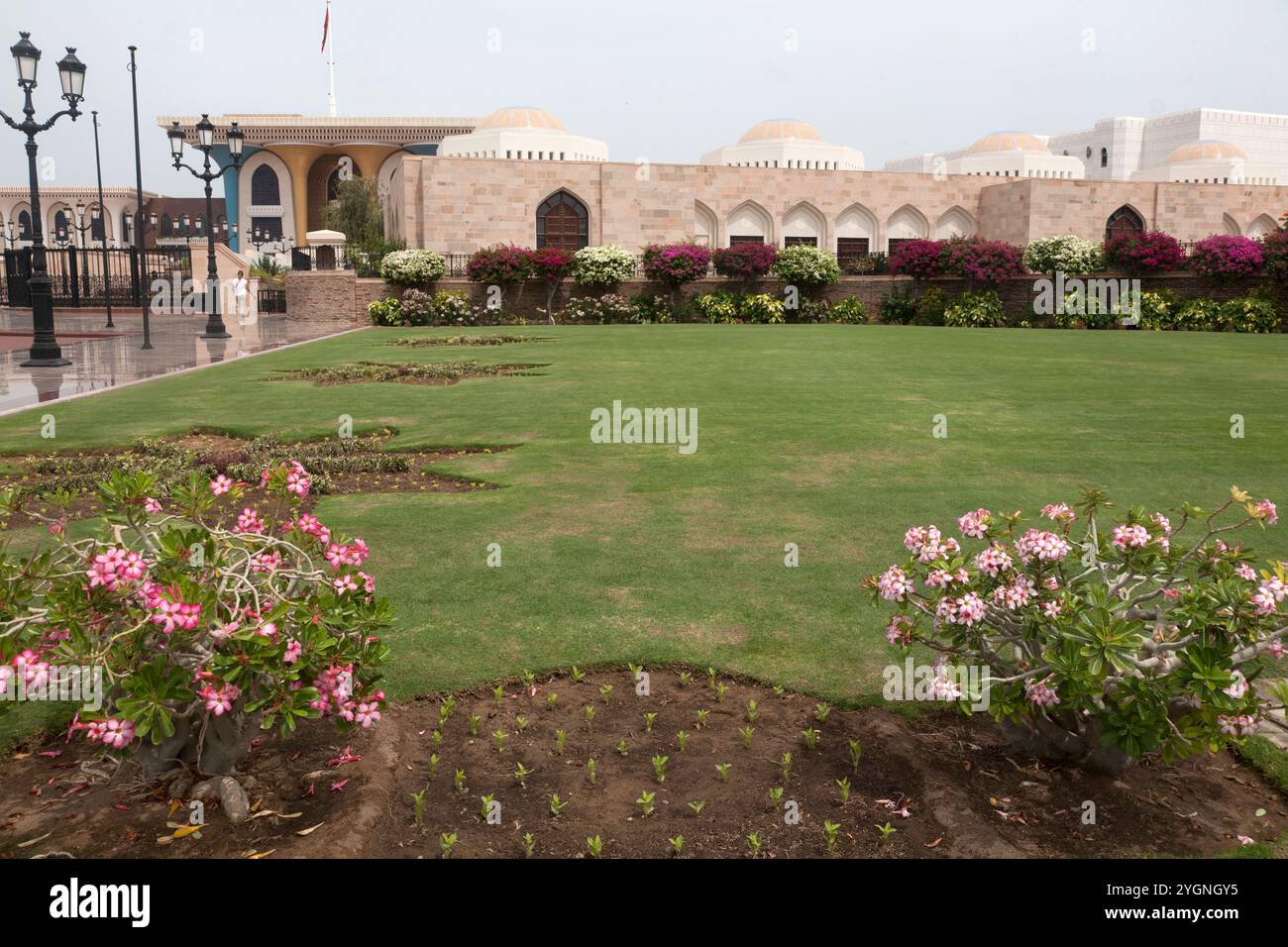 gardens in front of al alam palace old muscat oman middle east Stock ...