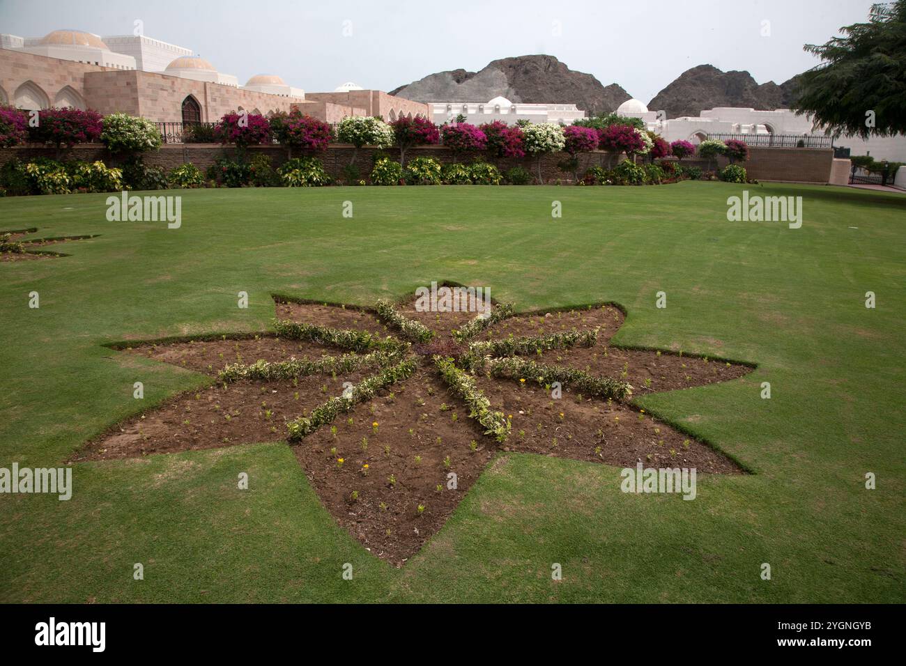 gardens in front of al alam palace old muscat oman middle east Stock ...
