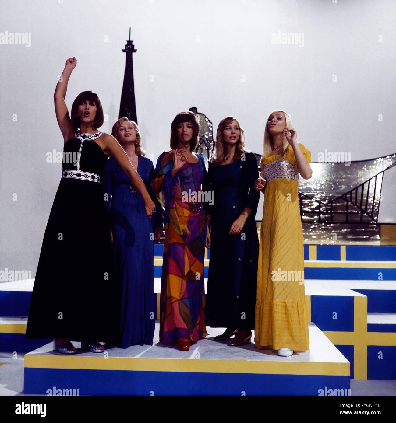 Tak heisst Dankeschön, ZDF Show mit Sängerinnen aus Schweden, 1973 ...