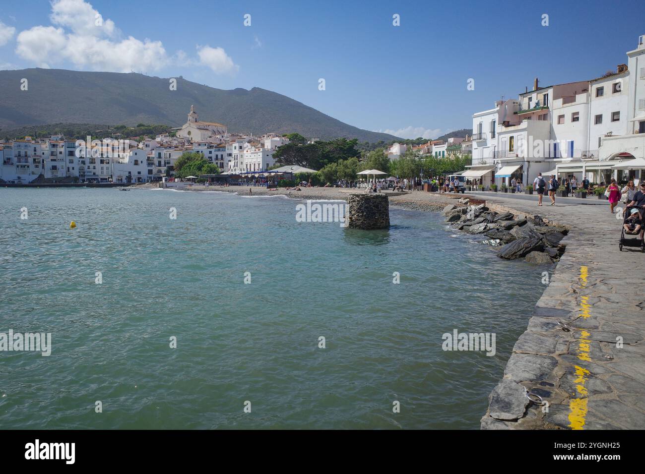 Cadaques, Spain - 7 Aug, 2024: Views of the town of Cadaques, Costa ...