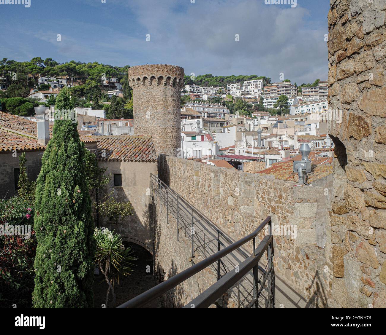 Tossa de Mar, Spain - 1 September, 2024: Tossa de Mar Castle and City ...
